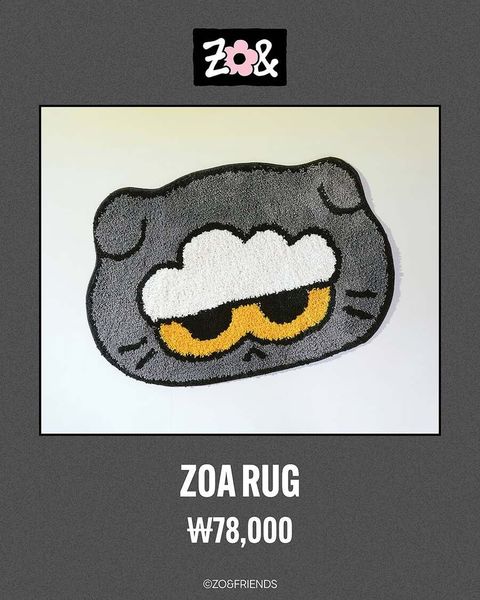 (預購) ZO&FRIENDS x 權志龍GD - ZOA RUG (11月出貨)｜ahhoop9 韓國泰國代購 (全店免運)